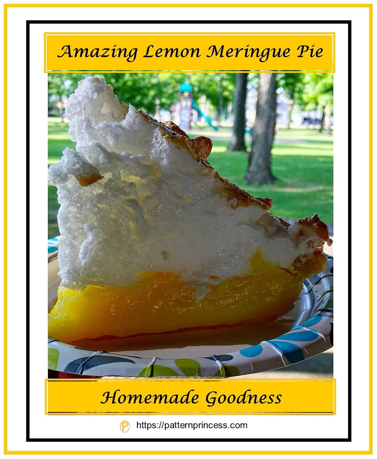 Amazing Lemon Meringue Pie - Pattern Princess