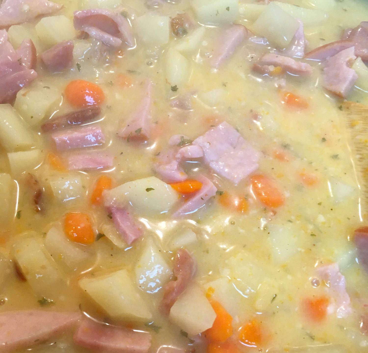 Creamy Ham and Potato Stew - Pattern Princess