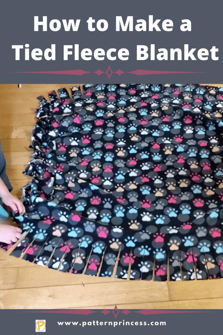 Tied Fleece Blanket Tutorial - Pattern Princess