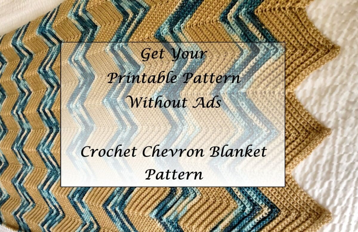 Crochet Chevron Blanket Pattern - Pattern Princess