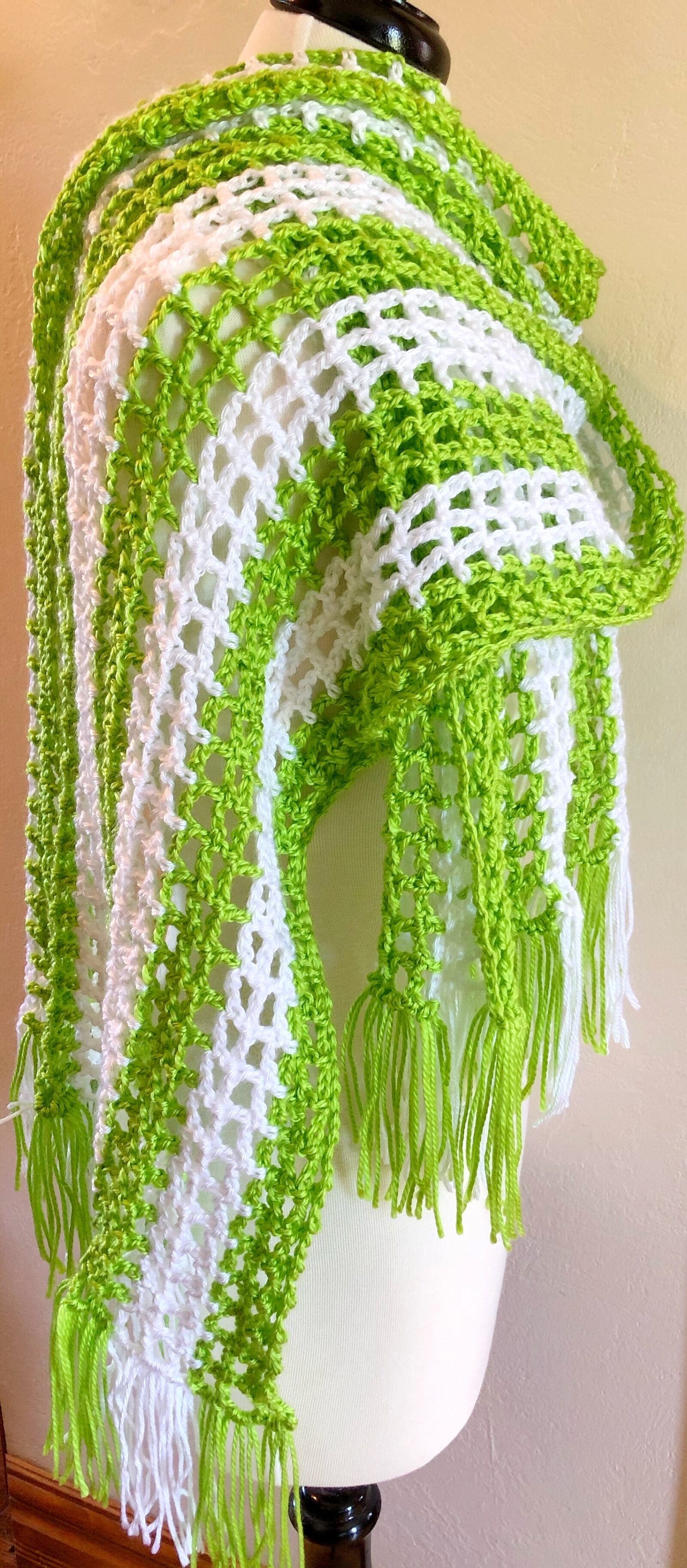 Crochet Open Weave Summer Shawl Pattern - Pattern Princess