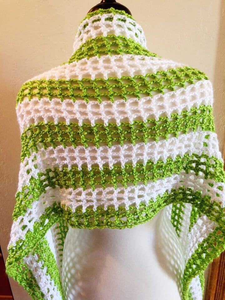 Crochet Open Weave Summer Shawl Pattern - Pattern Princess