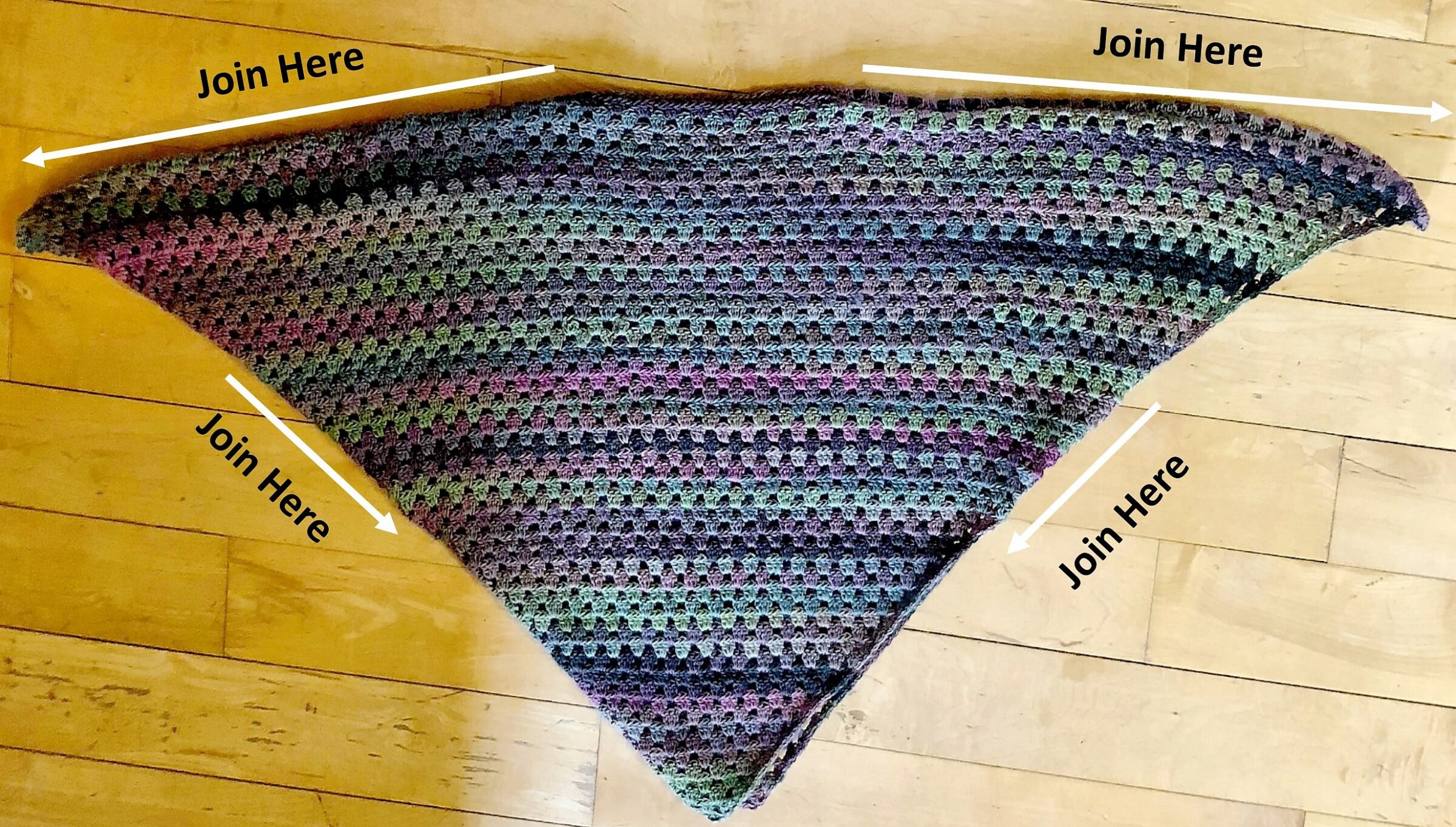 Secret Pathways Triangle Poncho Crochet pattern - Pattern Princess