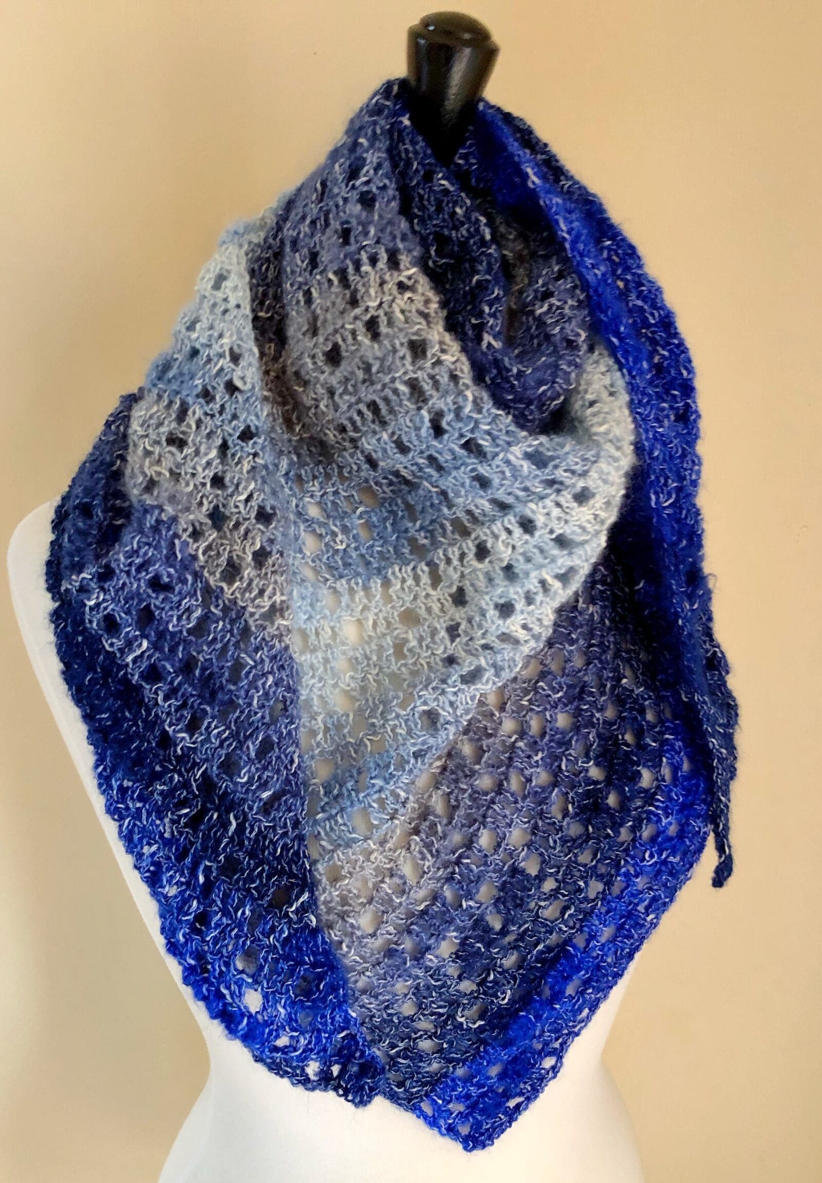 Gem of the Sea Asymmetrical Crochet Shawl - Pattern Princess