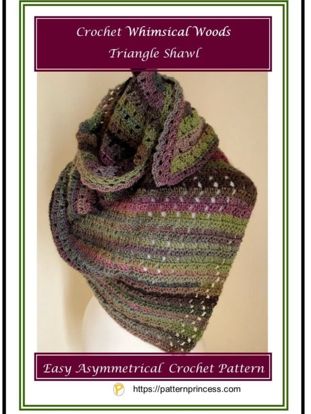 Any Season Shawl: Asymmetrical Triangle Shawl Crochet Pattern - Pattern ...