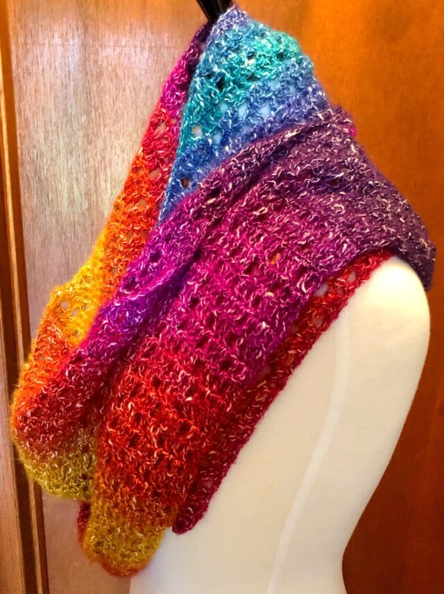 Any Season Shawl: Asymmetrical Triangle Shawl Crochet Pattern - Pattern ...