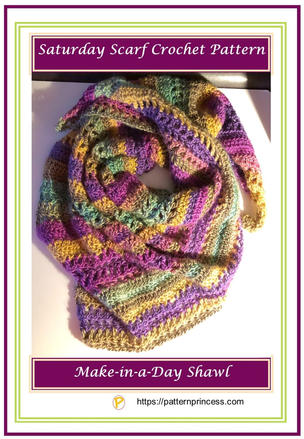 Saturday Scarf Crochet Pattern - Pattern Princess