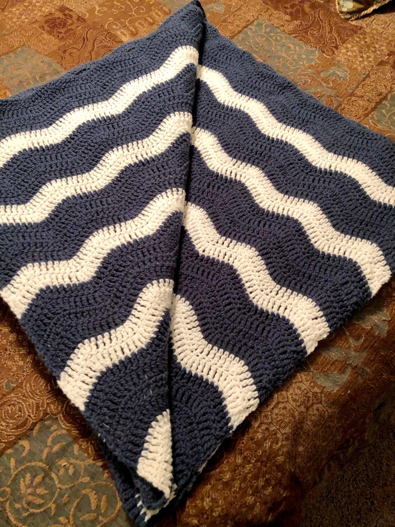 Gentle River Ripple Blanket - Pattern Princess