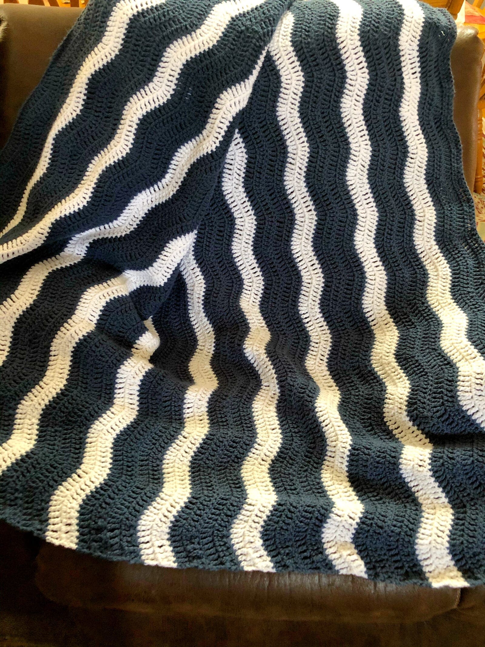 Gentle River Ripple Blanket - Pattern Princess