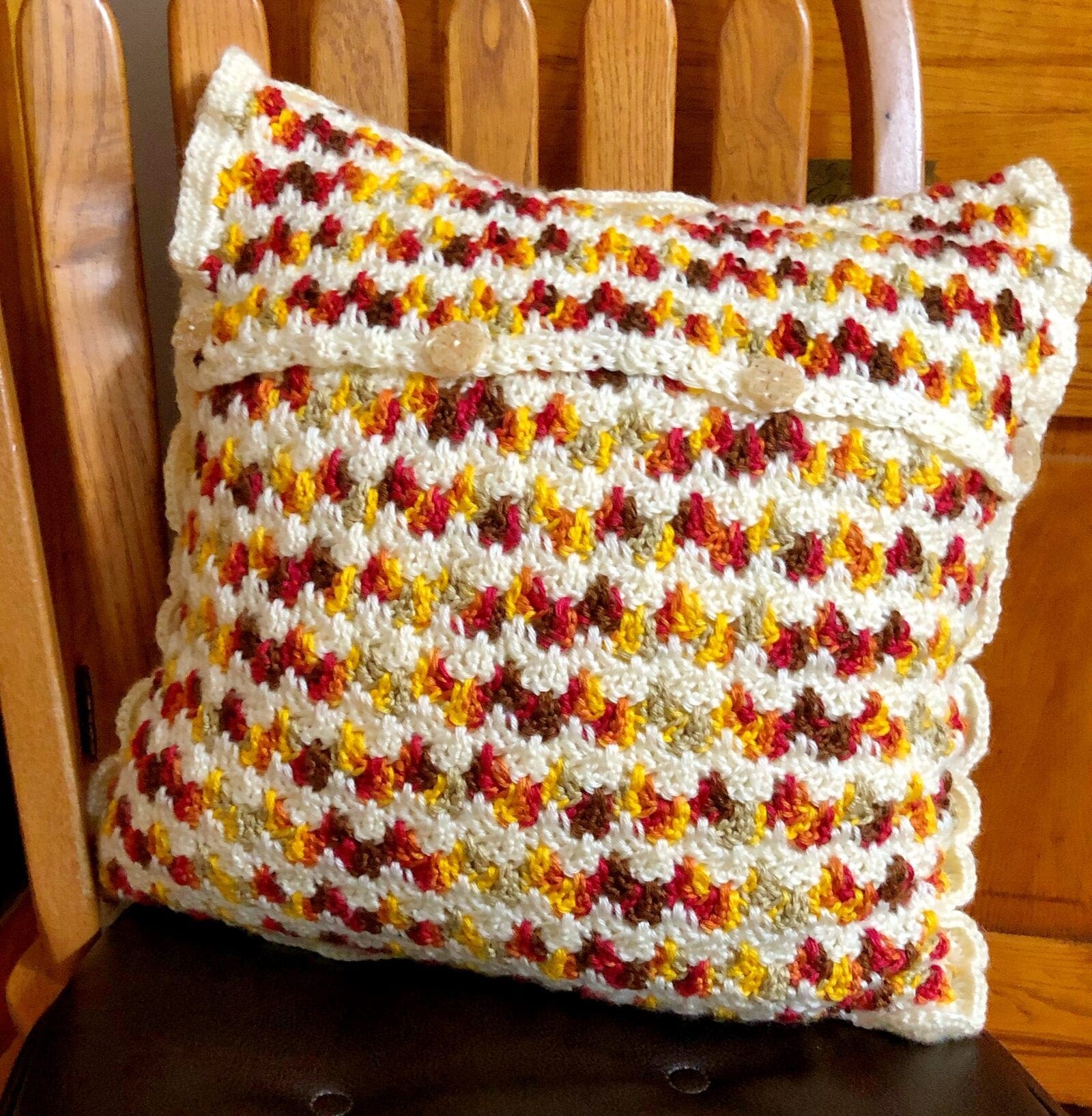 Embrace Autumn Crochet Pillow Cover - Pattern Princess