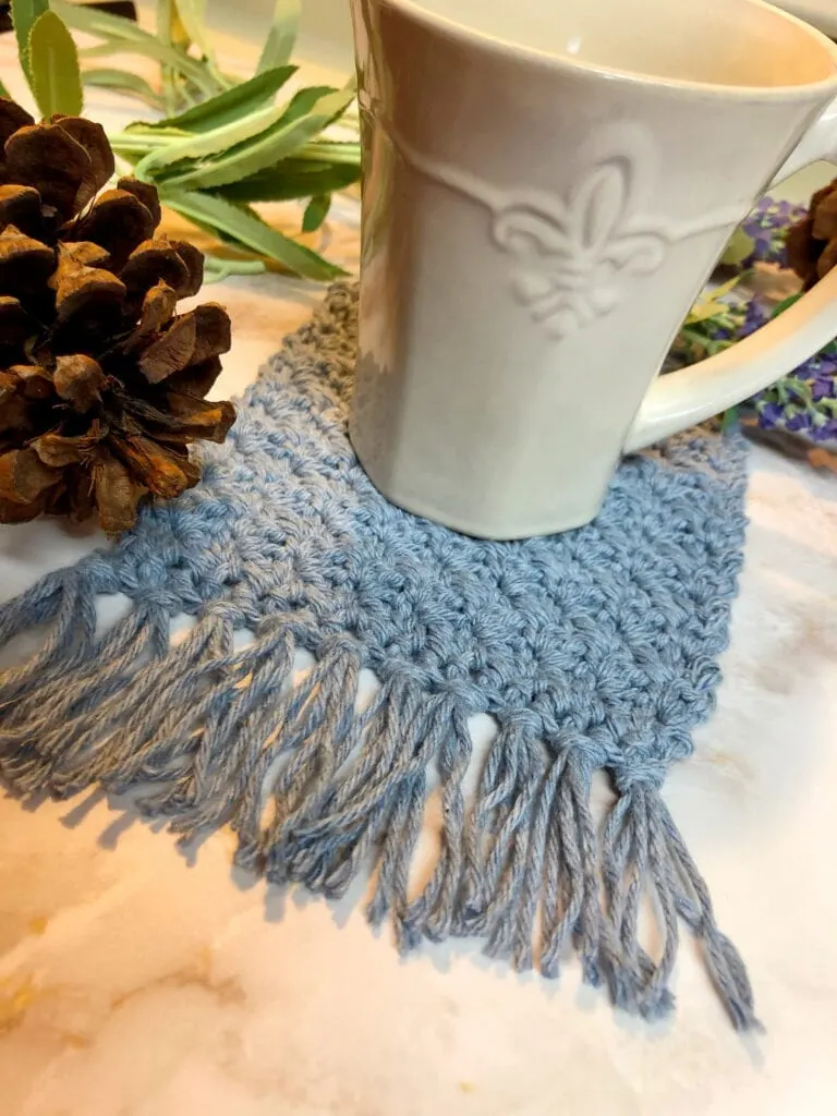 Textured Mug Rug Coaster Crochet - Pattern Princess