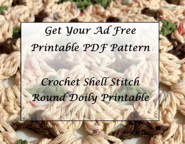 Crochet Shell Stitch Round Doily - Pattern Princess