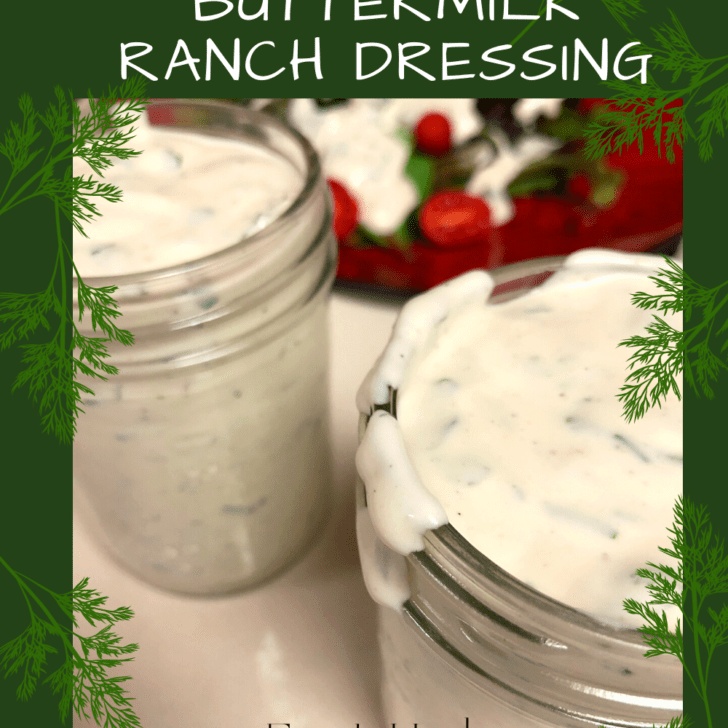 Easy Homemade Restaurant Style Buttermilk Ranch Dressing - Pattern Princess