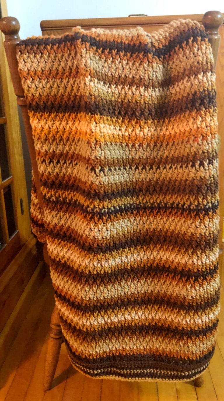 Latte Delight Crochet Blanket - Pattern Princess