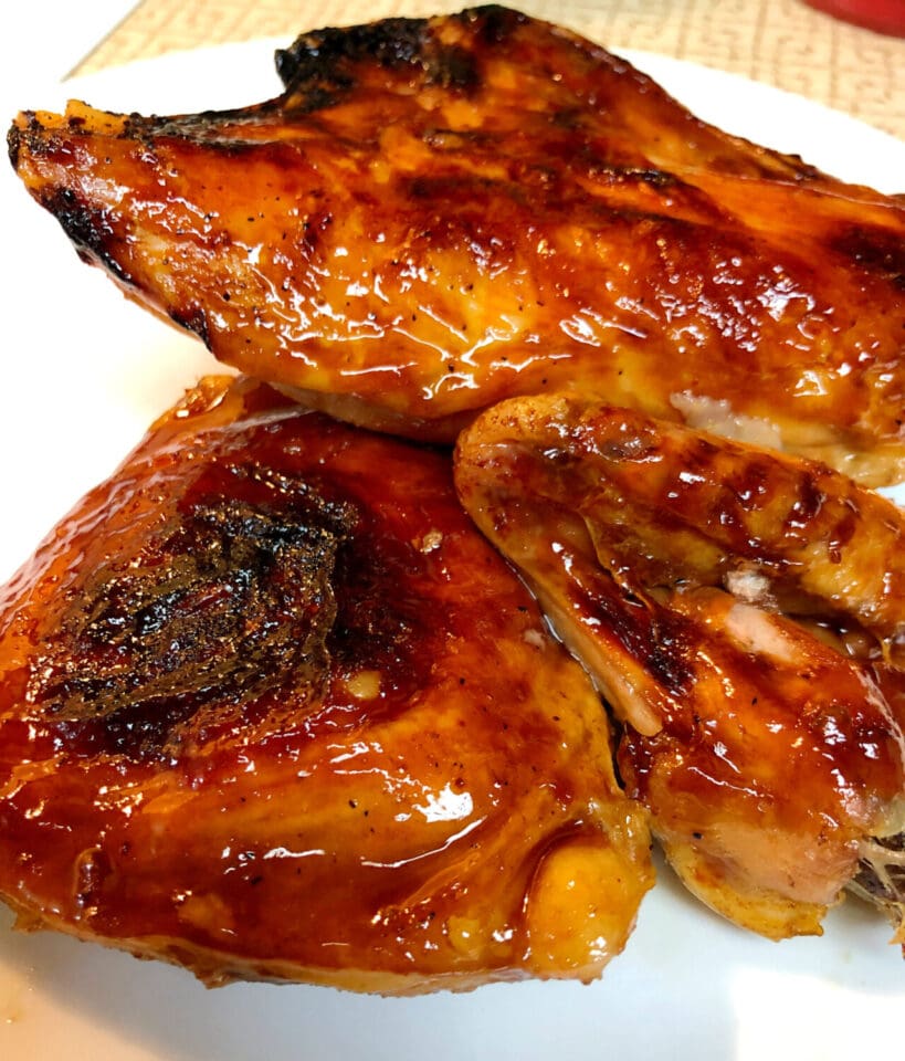 Four Ingredient Baked BBQ Chicken - Pattern Princess