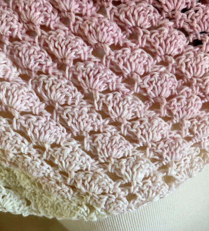 Feeling Flirty Lacy Shell Shawl Crochet Pattern - Pattern Princess