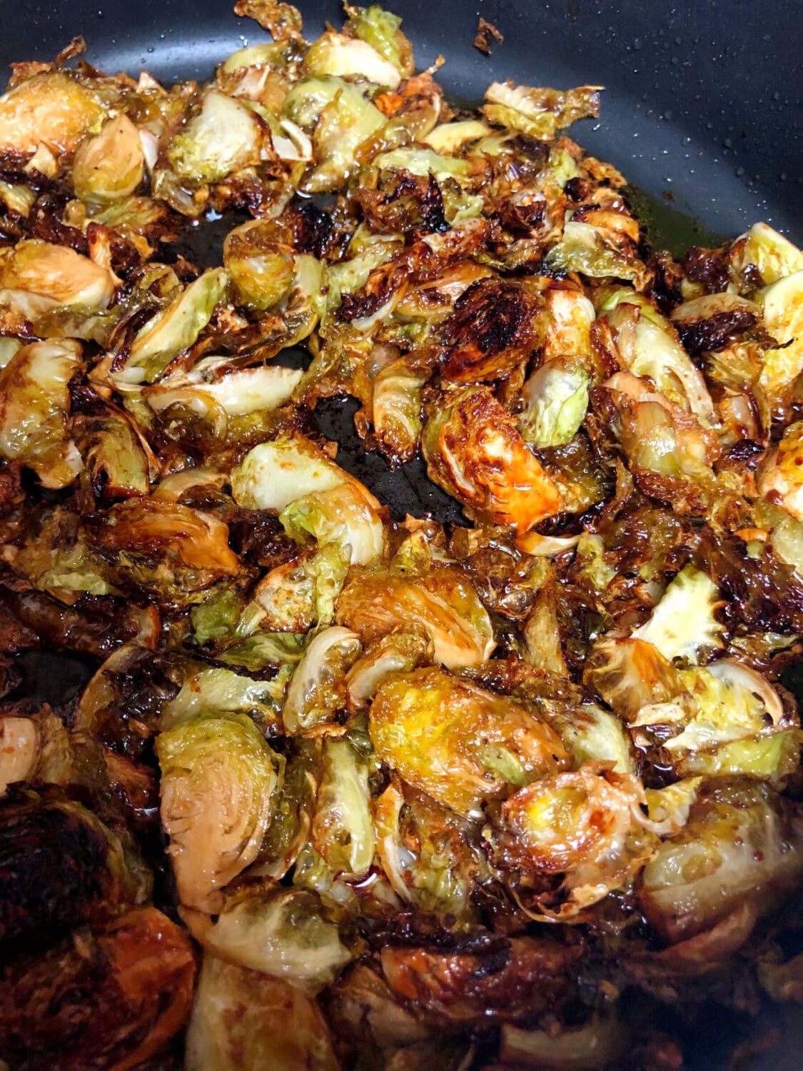 Caramelized Brussels Sprouts with Cranberry Pear Glaze - Pattern Princess