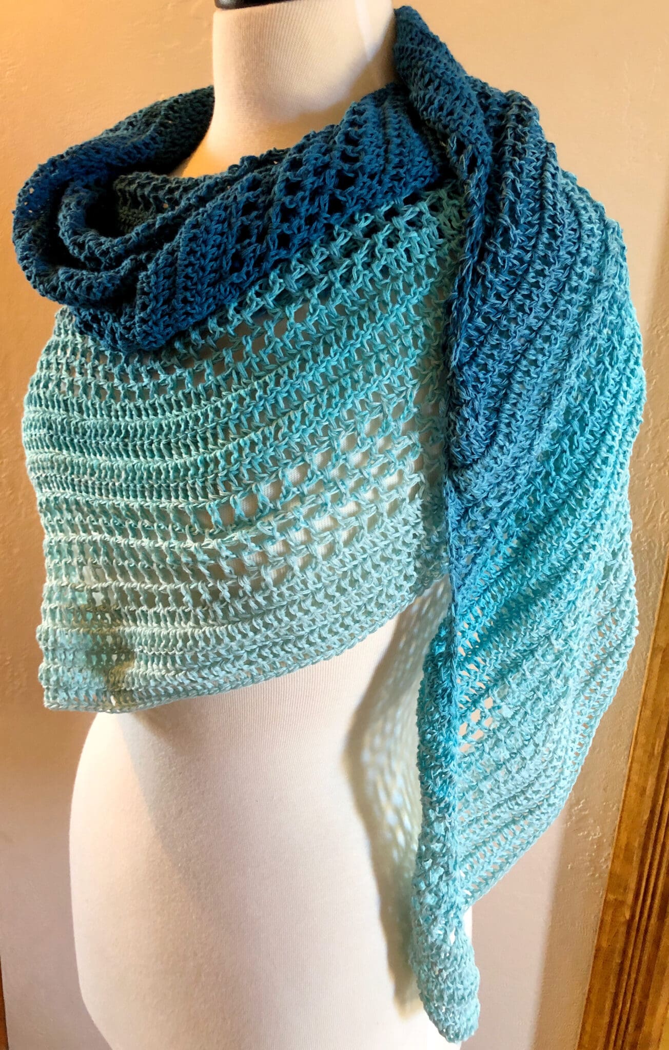 Summer Breeze Crochet Triangle Shawl - Pattern Princess