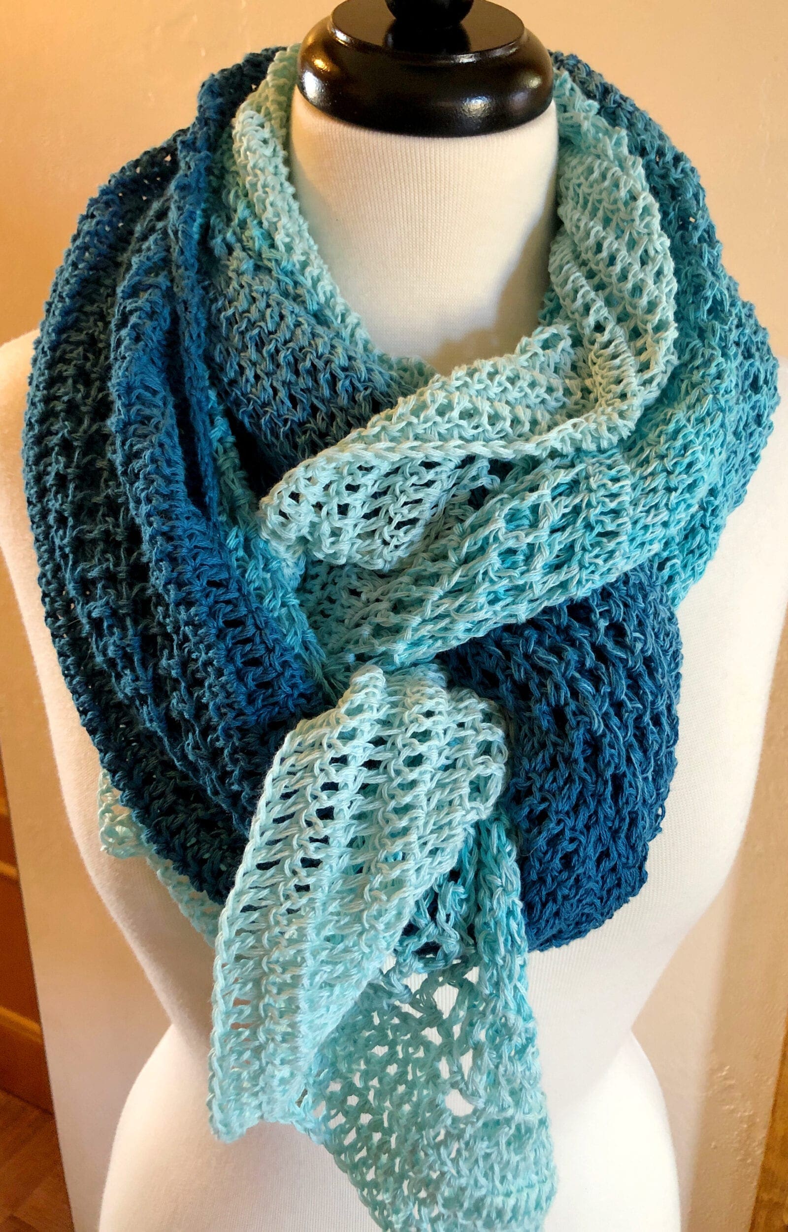 Summer Breeze Crochet Triangle Shawl - Pattern Princess