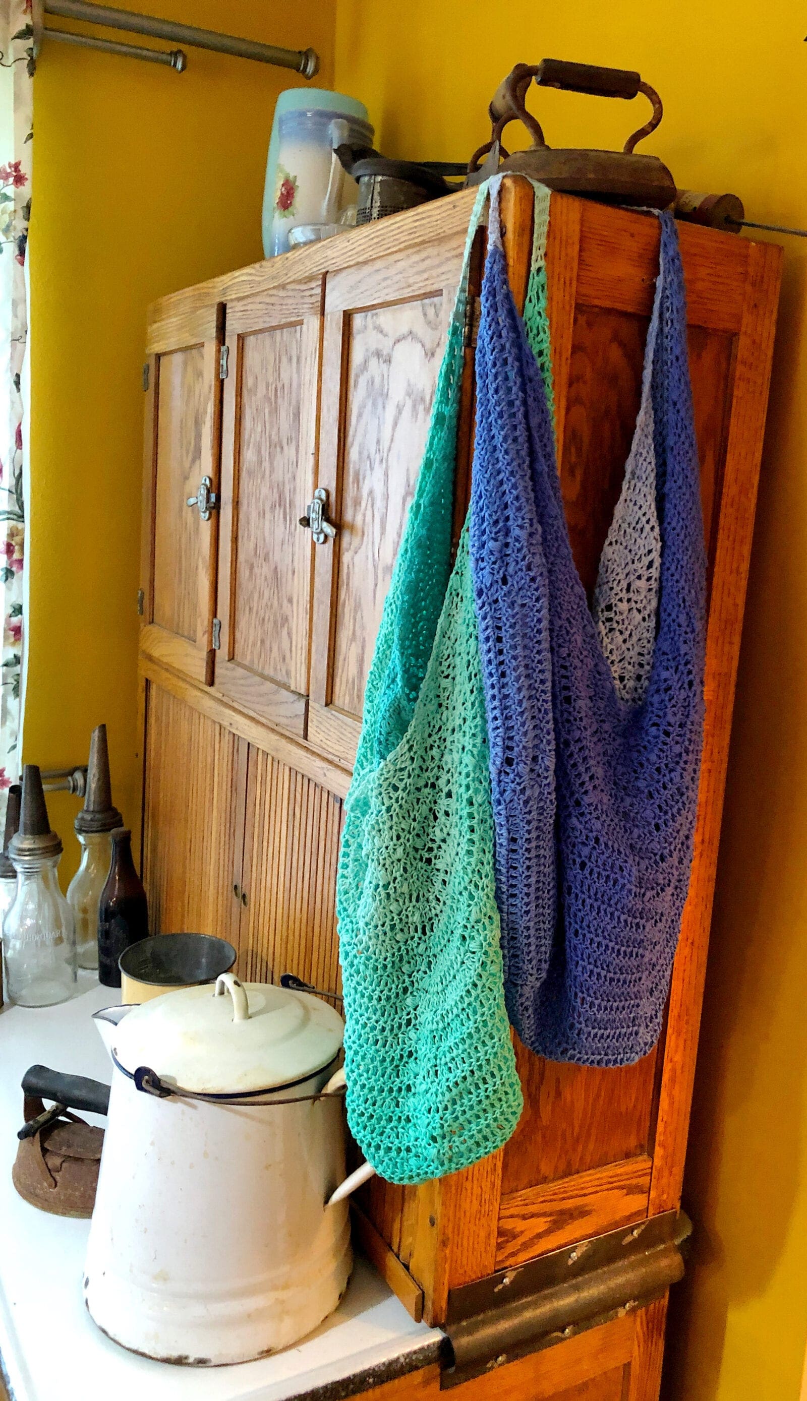 Large Crochet Mesh Market Bag - Pattern Princess