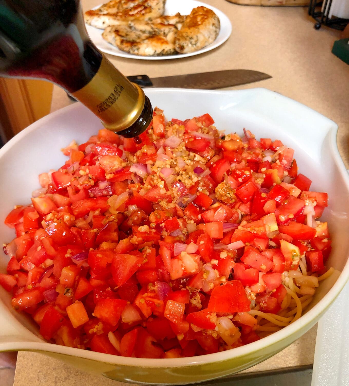 Bruschetta Chicken Pasta - Pattern Princess