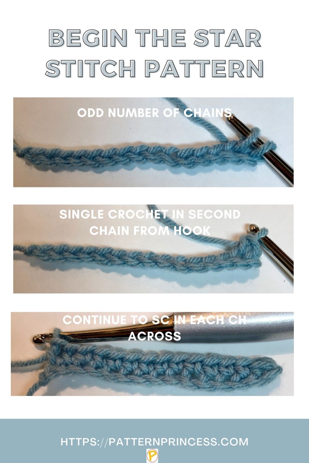 Crochet Star Stitch Tutorial - Pattern Princess