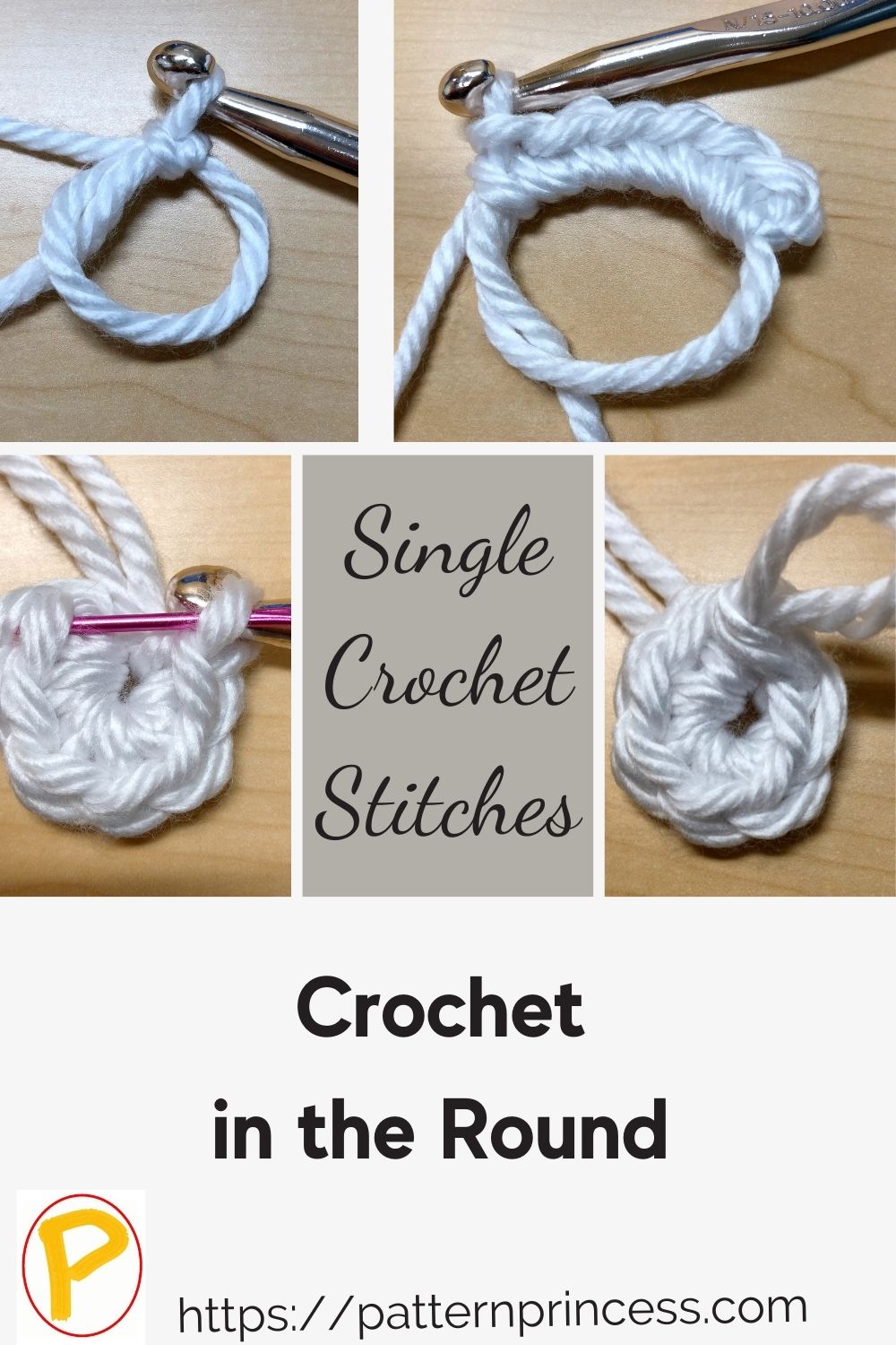 How to Crochet Round Circles for Beginners - Pattern Princess