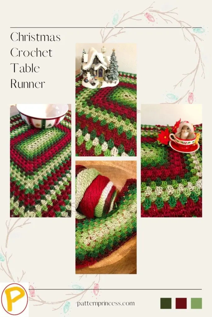 Christmas Crochet Rectangle Tablecloth Free Pattern - Pattern Princess