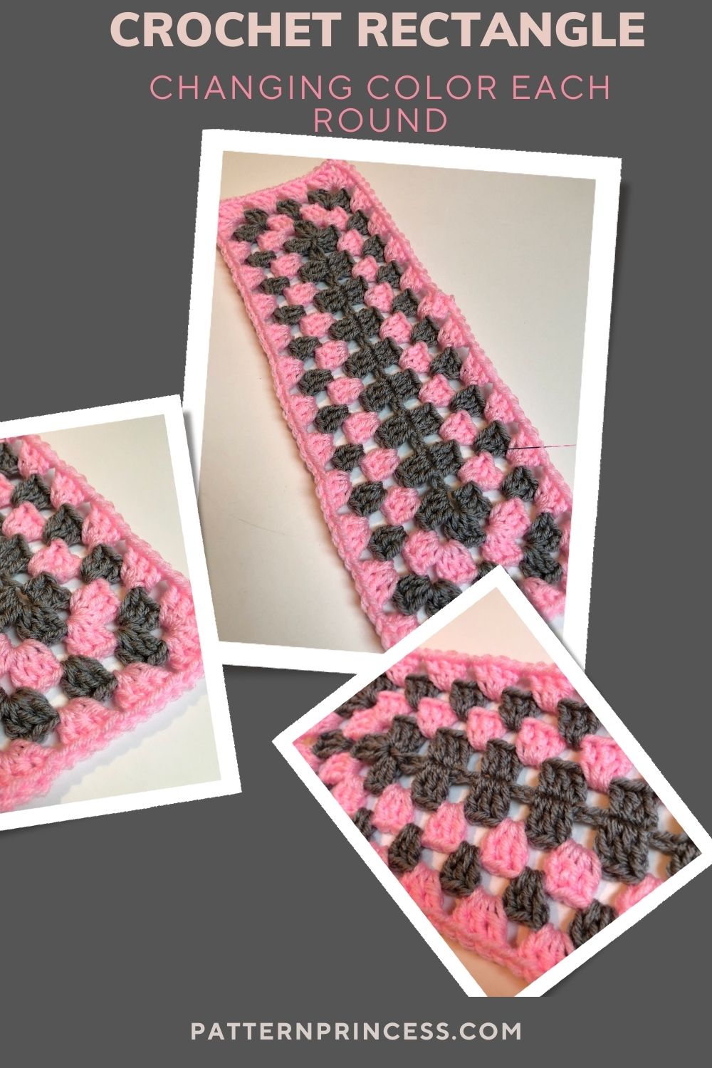 How to Crochet a Rectangle Granny Free Pattern - Pattern Princess