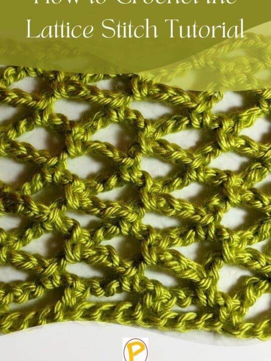 Beginners Lattice Crochet Scarf Pattern - Pattern Princess