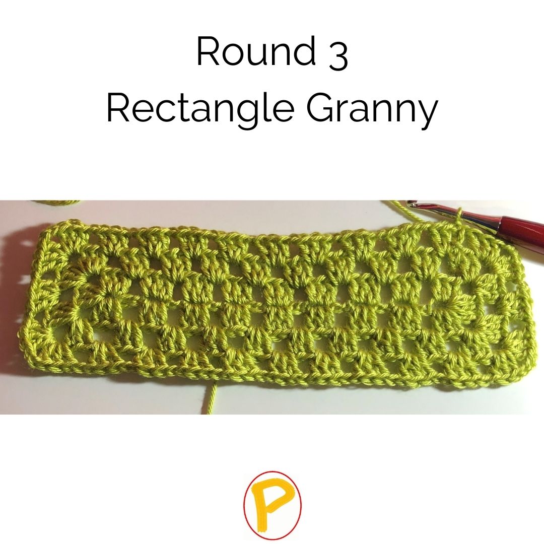 How to Crochet a Rectangle Granny Free Pattern - Pattern Princess