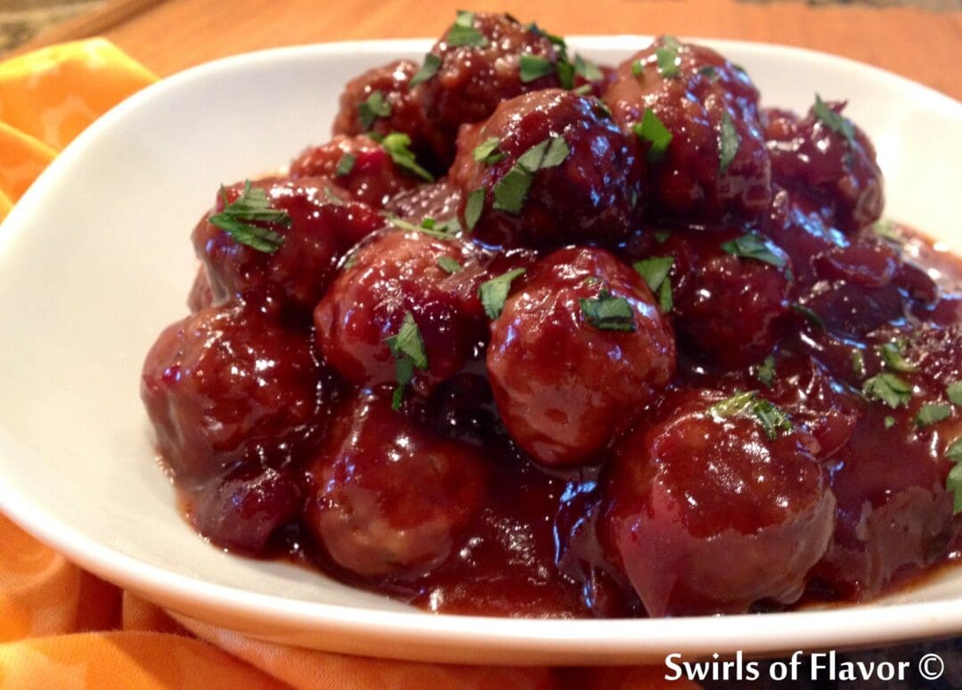 Meatball Appetizers Using Frozen Meatballs - Pattern Princess