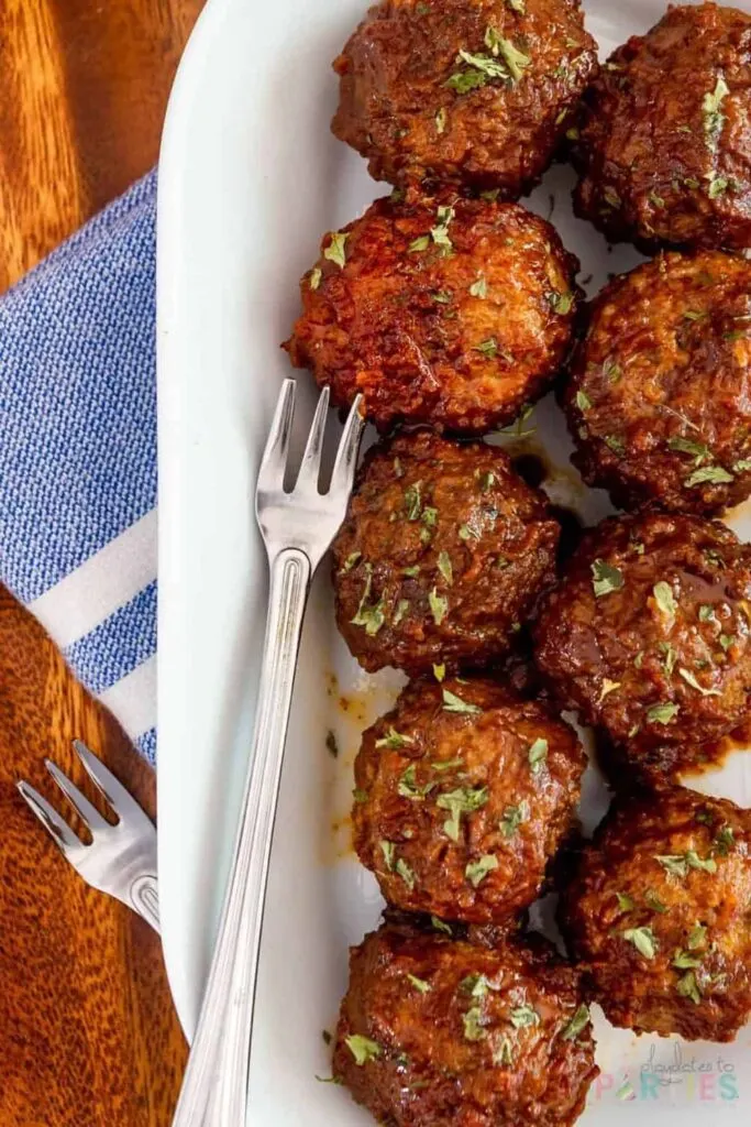 Meatball Appetizers Using Frozen Meatballs - Pattern Princess