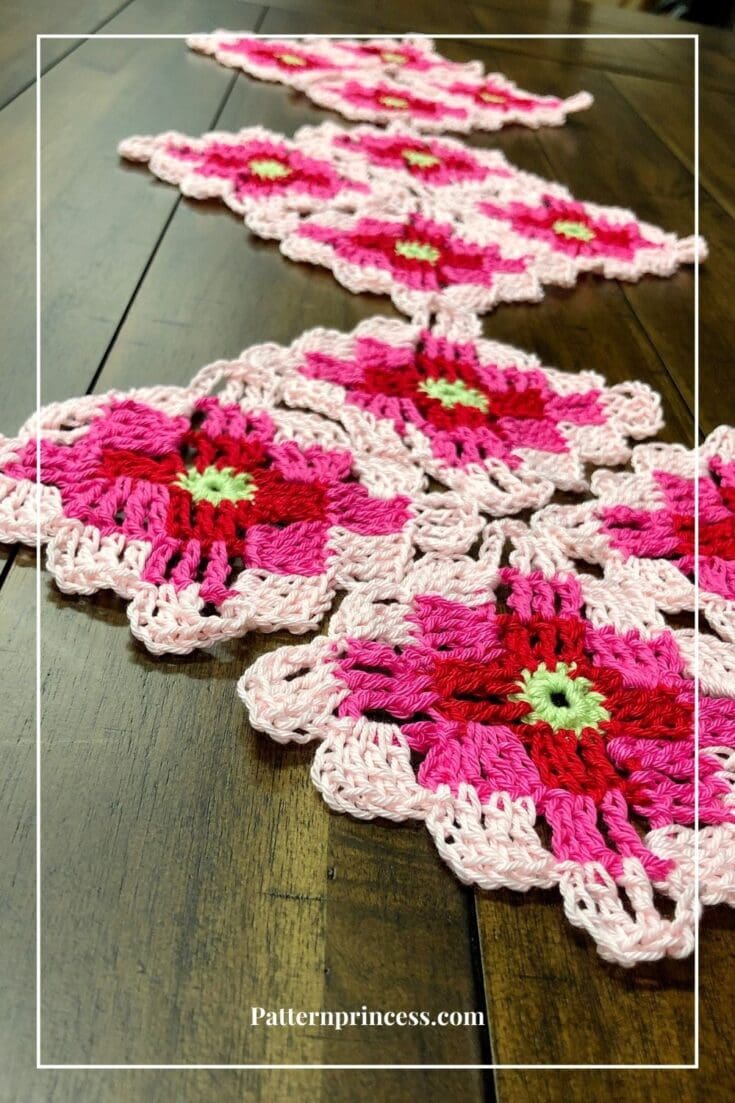 Simple Crochet Table Runner Pattern - Pattern Princess