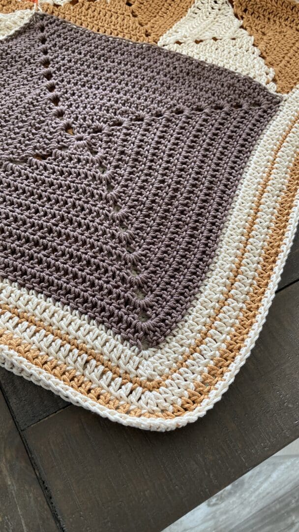 Pumpkin Spice Solid Granny Square Blanket - Pattern Princess