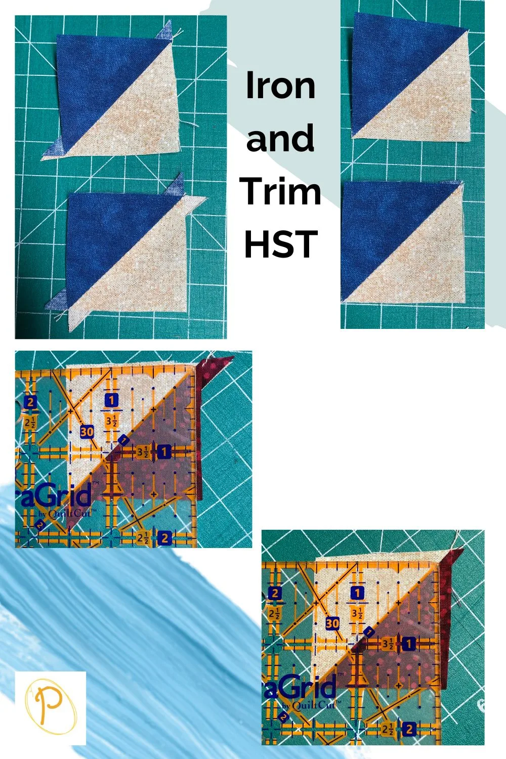 How to Make Half Square Triangles - Pattern Princess