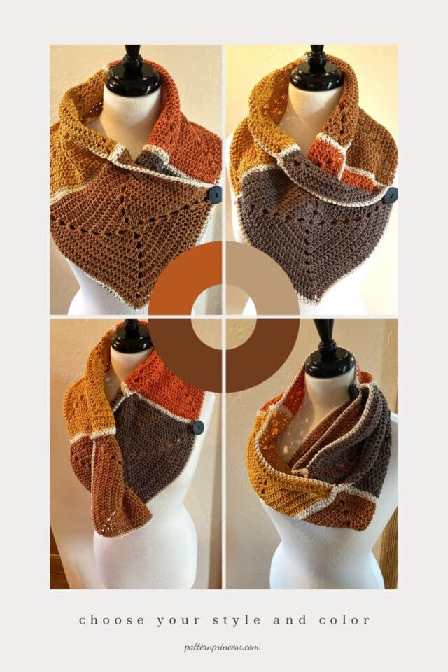 Colorful Button Cowl Crochet Pattern - Pattern Princess