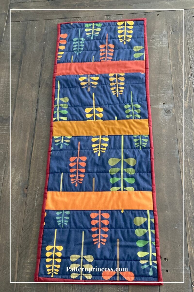 Easy Reversible Quilted Table Runner Pattern - Pattern Princess