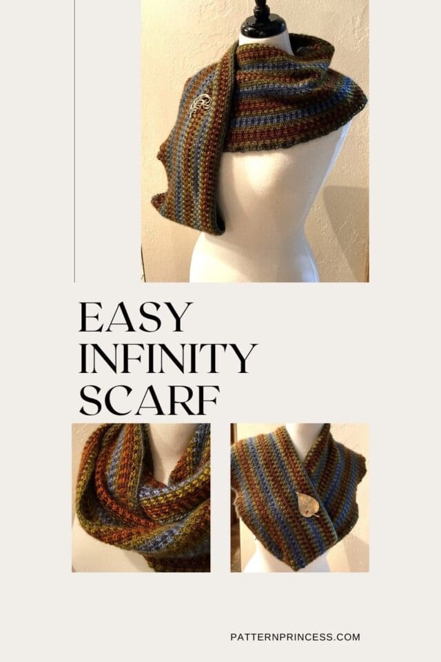 Easy Crochet Infinity Cowl Pattern - Pattern Princess
