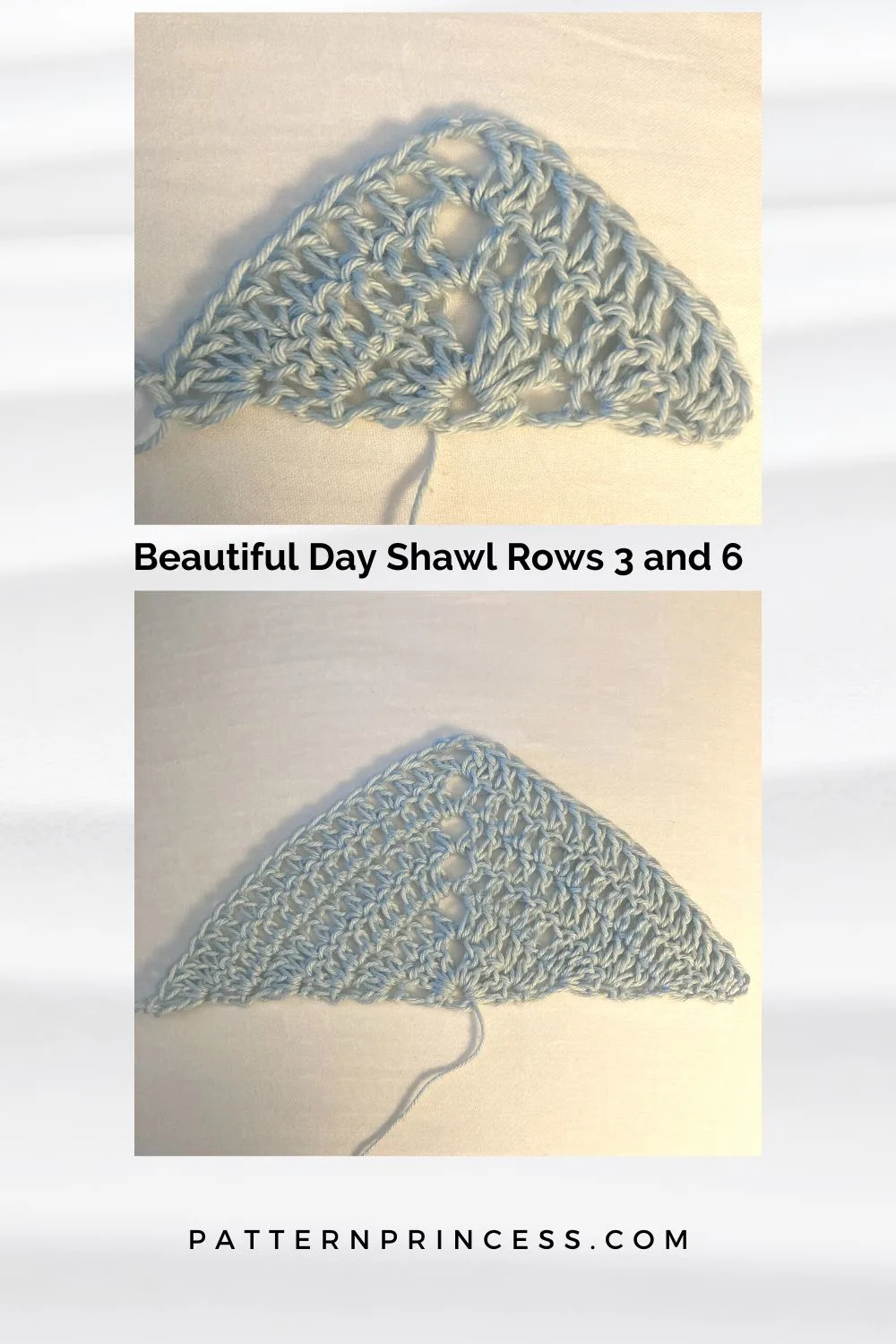 Beautiful Day Triangular Shawl Crochet Pattern - Pattern Princess