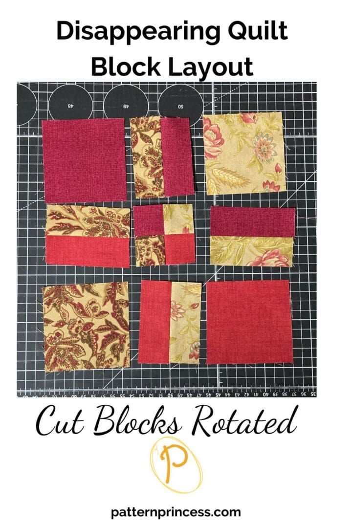 How to Make a Disappearing Four Patch Quilt Block - Pattern Princess