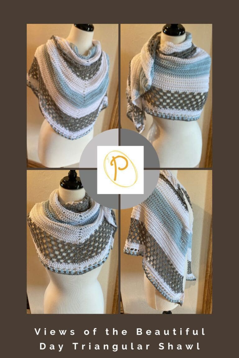 Beautiful Day Triangular Shawl Crochet Pattern - Pattern Princess