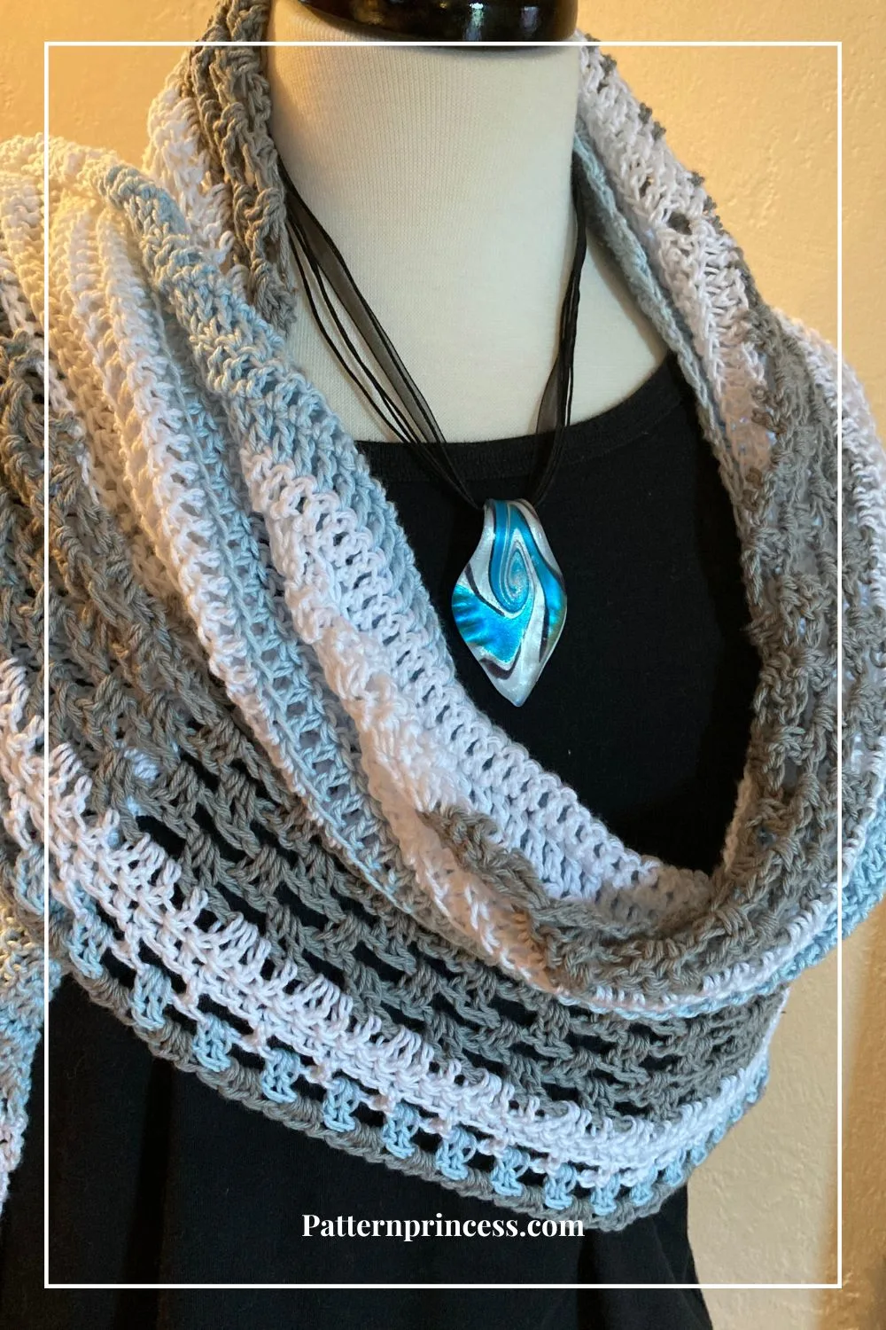 Beautiful Day Triangular Shawl Crochet Pattern - Pattern Princess