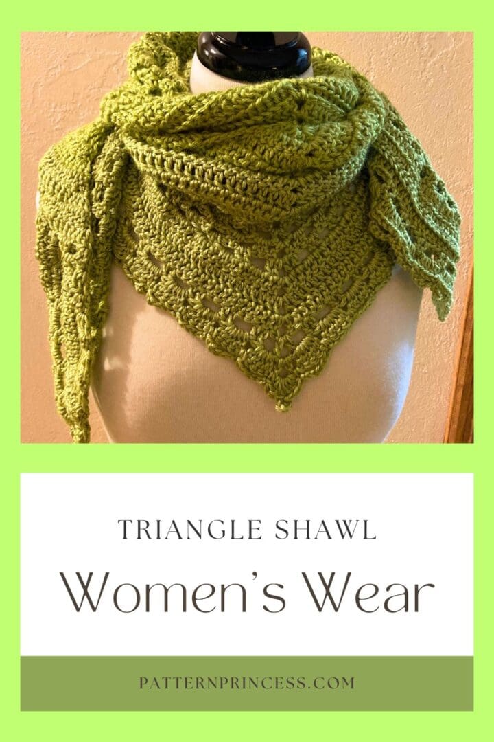 Fun Fresh Triangle Shawl Crochet Pattern - Pattern Princess