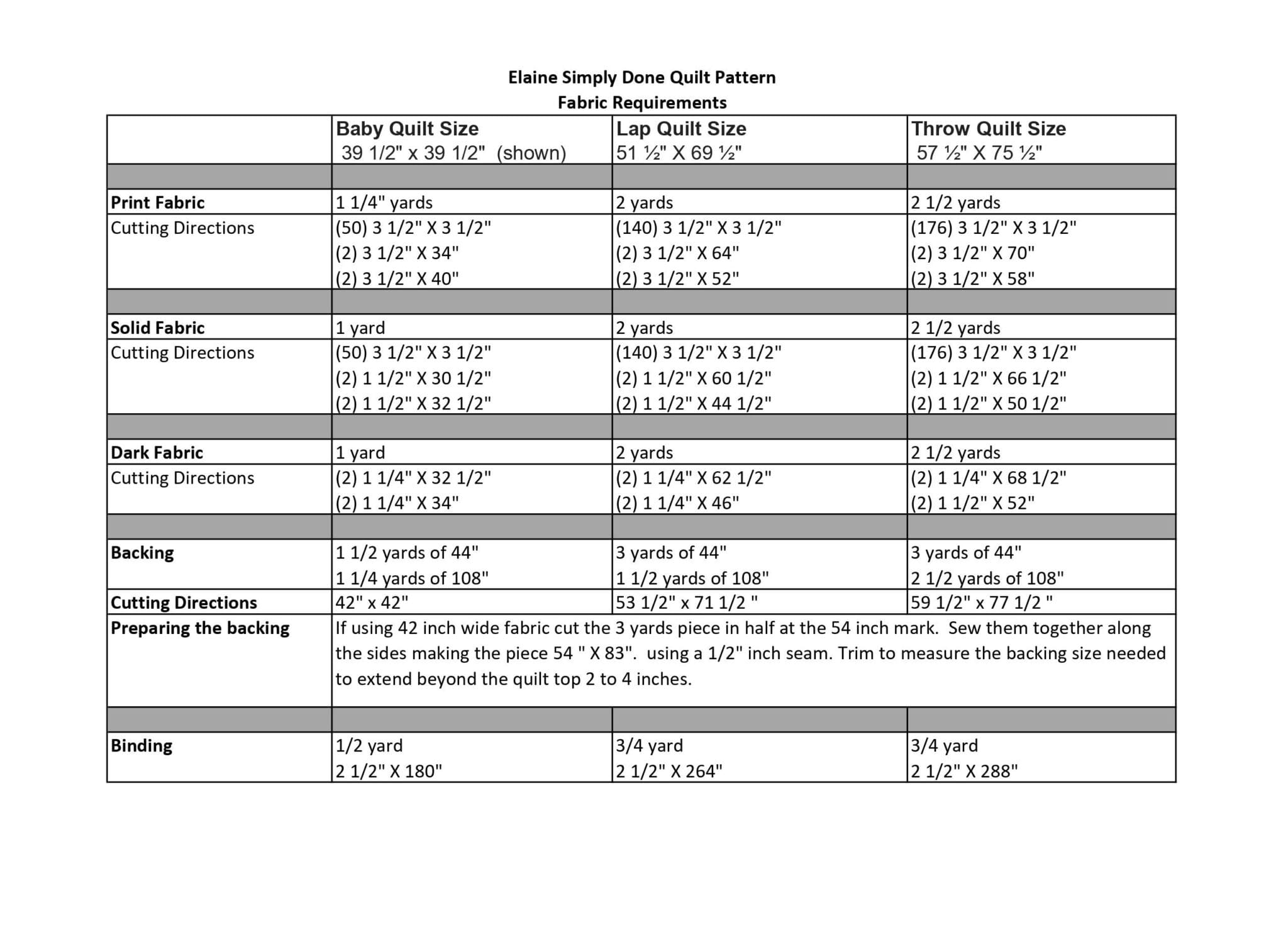 Elaine Simply Done Quilt Pattern - Pattern Princess