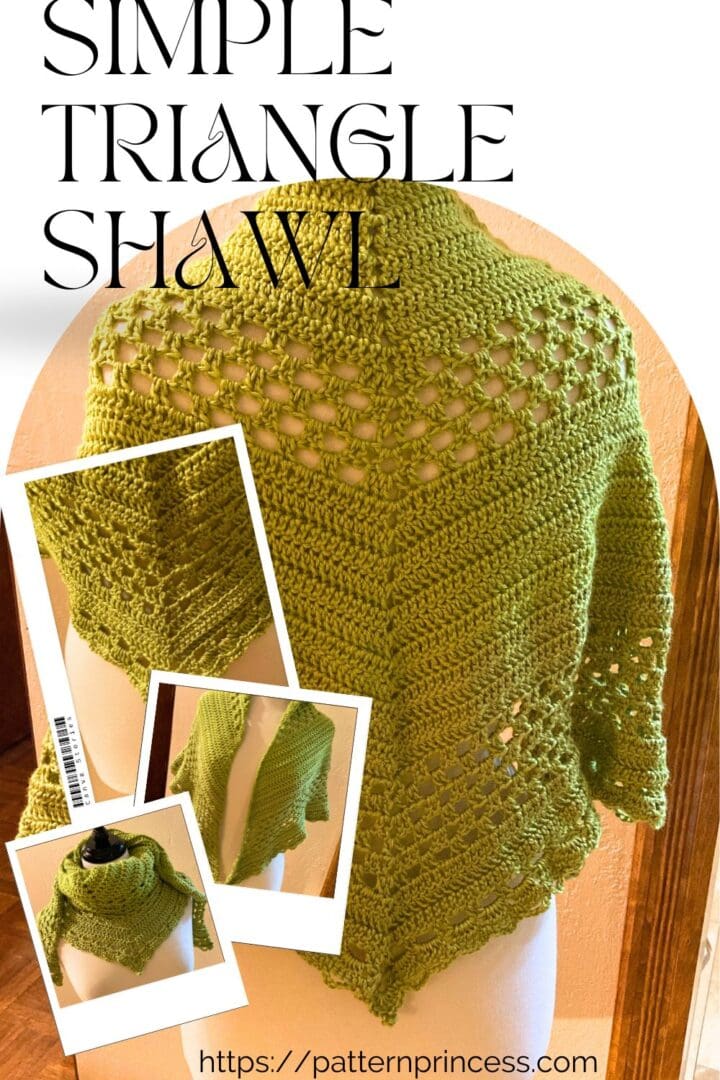 Fun Fresh Triangle Shawl Crochet Pattern - Pattern Princess