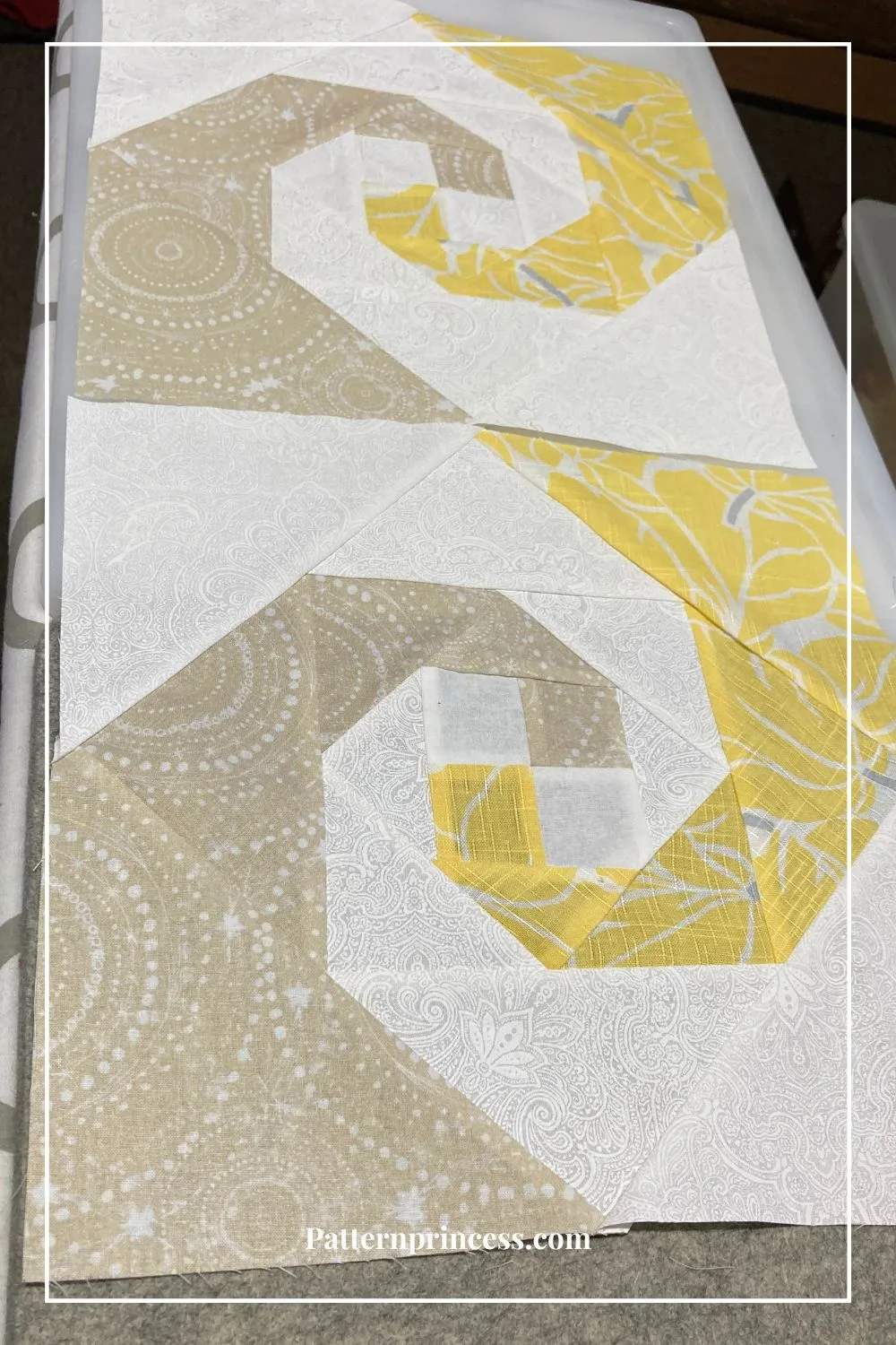 Snail Trail Quilt Block Pattern Tutorial - Pattern Princess