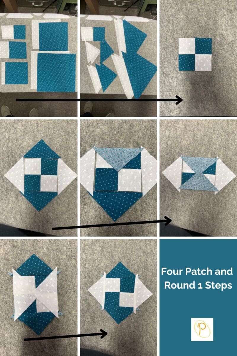 Snail Trail Quilt Block Pattern Tutorial - Pattern Princess