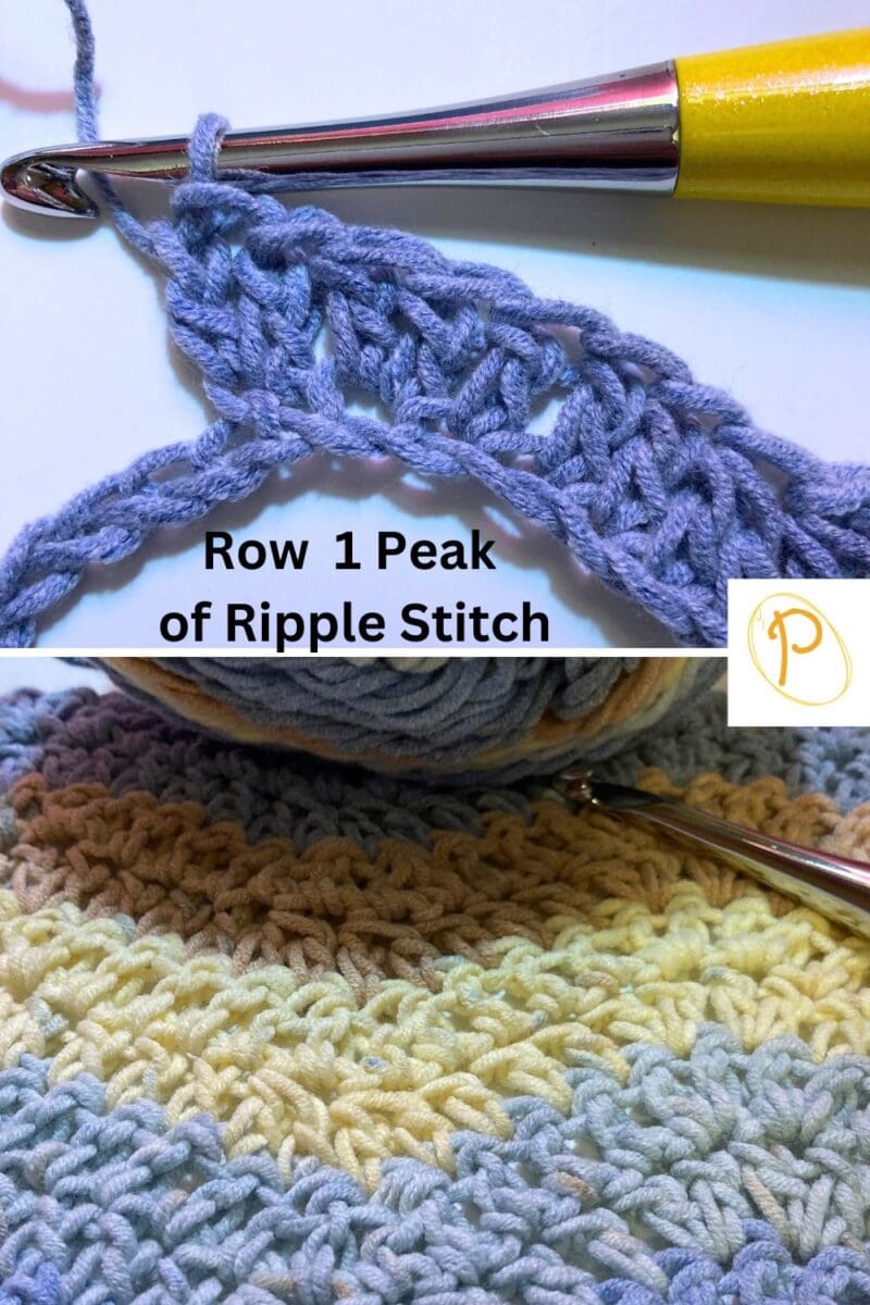 How to Crochet a Double Crochet Ripple Stitch - Pattern Princess