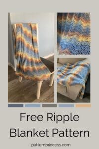 Easy Ripple Baby Blanket Crochet Pattern - Pattern Princess